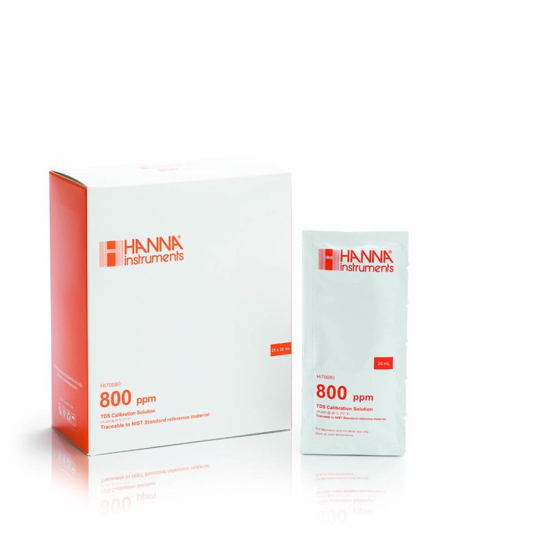 Sachets standard TDS 800 mg/L (ppm) (25 x 20 mL)